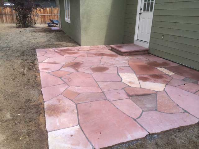 Red Flagstone Sidewalk and Patio in Boulder County – Scott Rogers ...